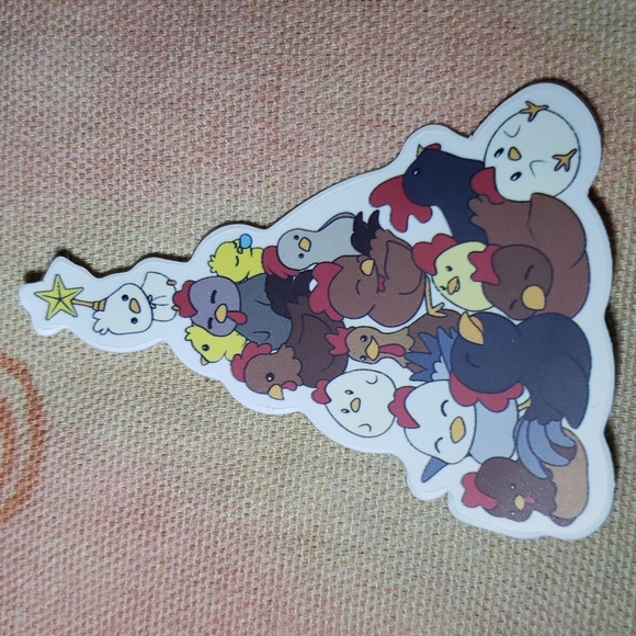 Office | B Chicken Tree Sticker Rooster Sticker Hen Sticker Chicken ...